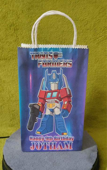 Transformers Optimus Prime free Customize Lootbag/Giftbag sold per 10 ...