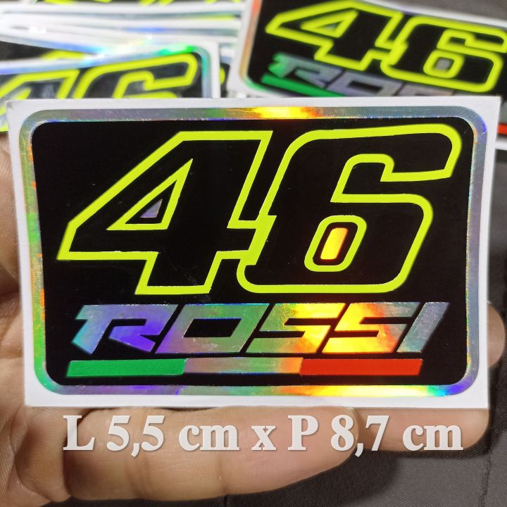 STICKER 46 ROSSI.STICKER ANGKA 46 KEREN.STICKER NOMOR VALENTINO ROSSI ...
