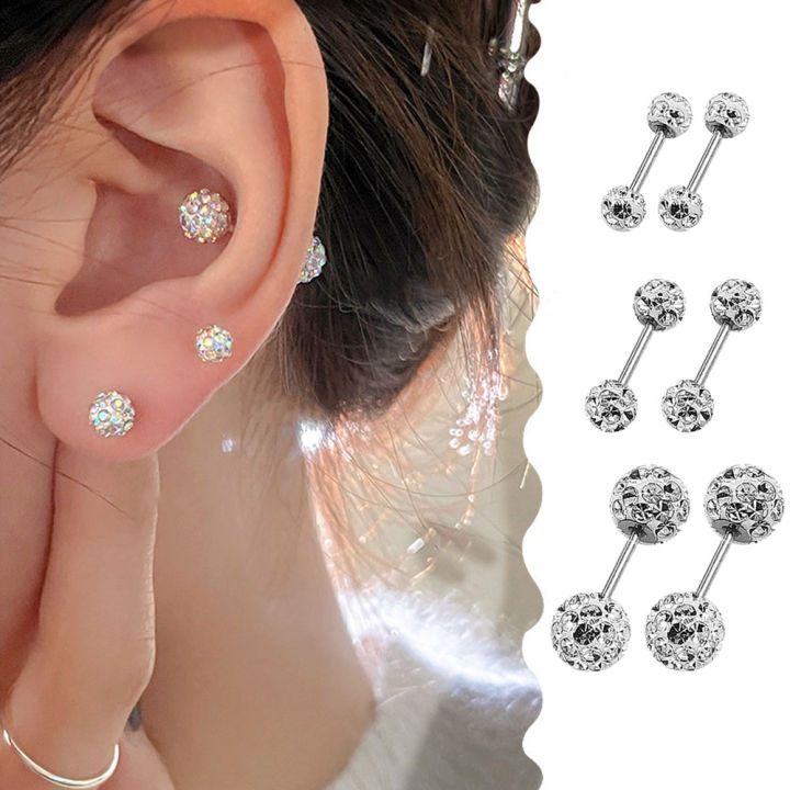 เหมาะสำหรับตะปูที่มีหู Tindik Telinga บอลเลเซอร์เพทายระดับสูงสำหรับหู ...