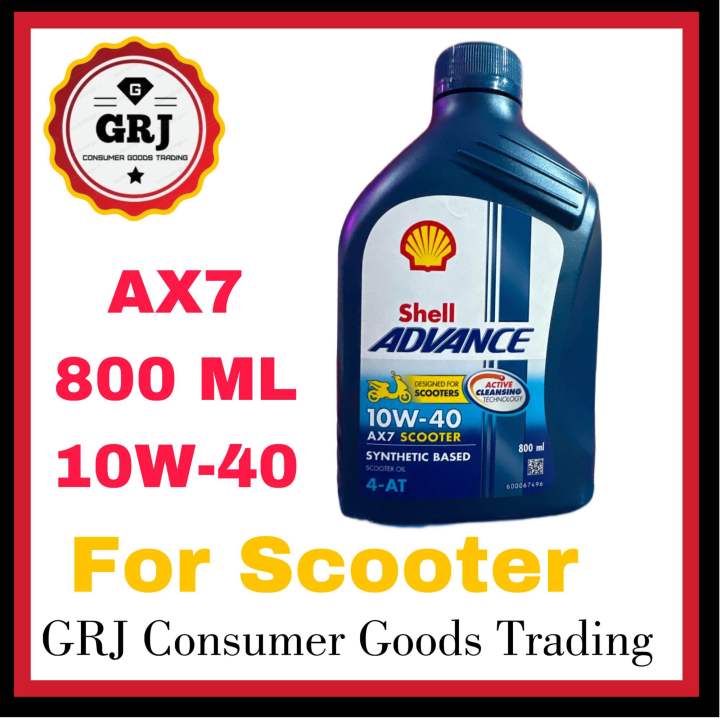 Shell Advance AX7 Scooter Oil 800Ml | Lazada PH
