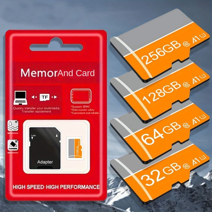 64GB High Speed C10 U3 Memory Card V30 128GB For Drones Cameras ...