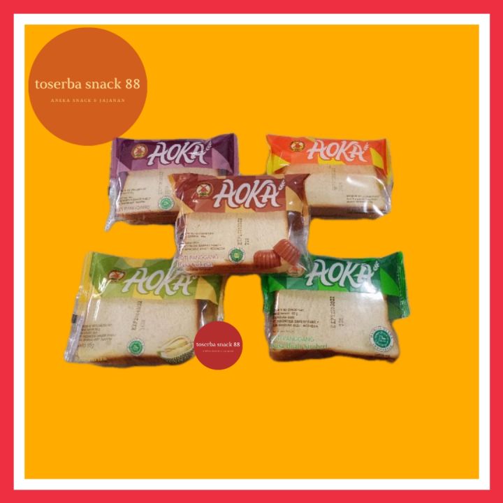 AOKA Roti Panggang/Roti Selai Varian Rasa (65 gram) | Lazada Indonesia