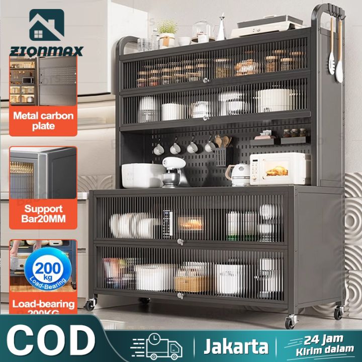 Lemari Dapur Minimalis/Rak Dapur/Lemari Piring/Rak Dapur Serbaguna/Rak ...