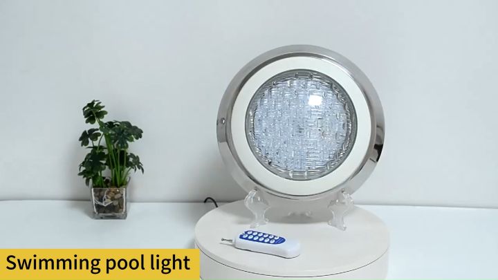 stainless steel swimming pool lights 9/12/18W AC12V RGB Underwater IP68 waterproof Wall-mounted ...