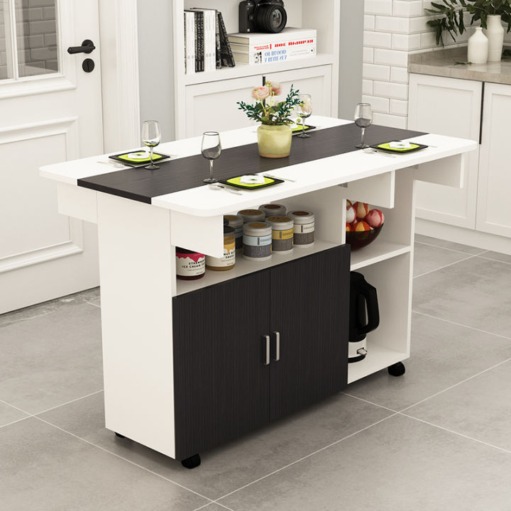 Kitchen Foldable Dining Table Household Small Apartment Space-Saving ...