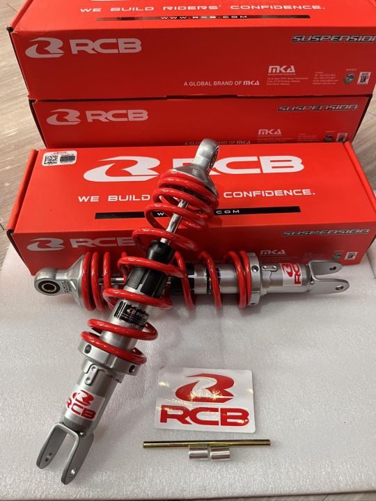RCB SHOCK A3 SERIES 305MM SILVER/BLACK FOR NMAX V2/ AEROX V1/ AEROX V2 ...
