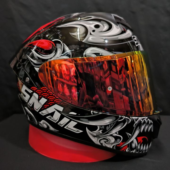 helm snail ffs2 devil white | Lazada Indonesia