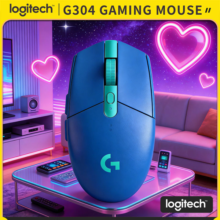 Logitech G304 Wireless Mouse 12000 DPI HERO Sensor LIGHTSPEED 1ms 9 ...