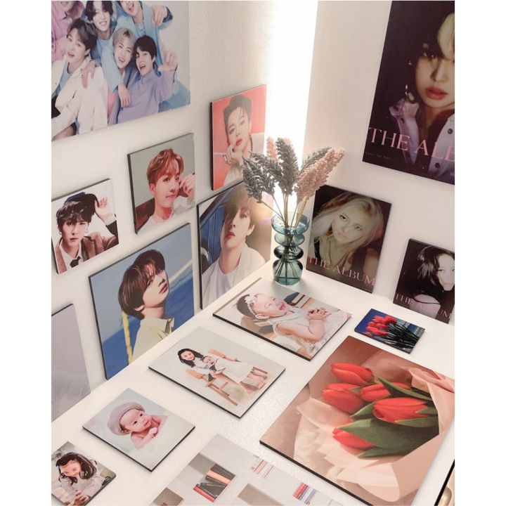 (Small) Personalized Photo Tiles / Modern Wall Art Sintra Board Sticker ...