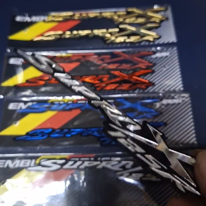Emblem Honda Supra X 125 R Logo Motor 3D Akrilik Variasi Modip sepasang ...