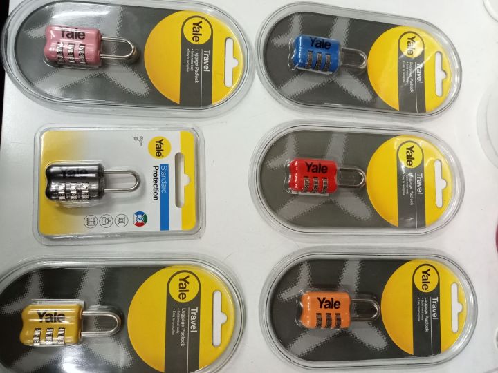 YALE LUGAGE LOCK TSA APPROVED COMBINATION PADLOCK TRAVEL LOCKS ...
