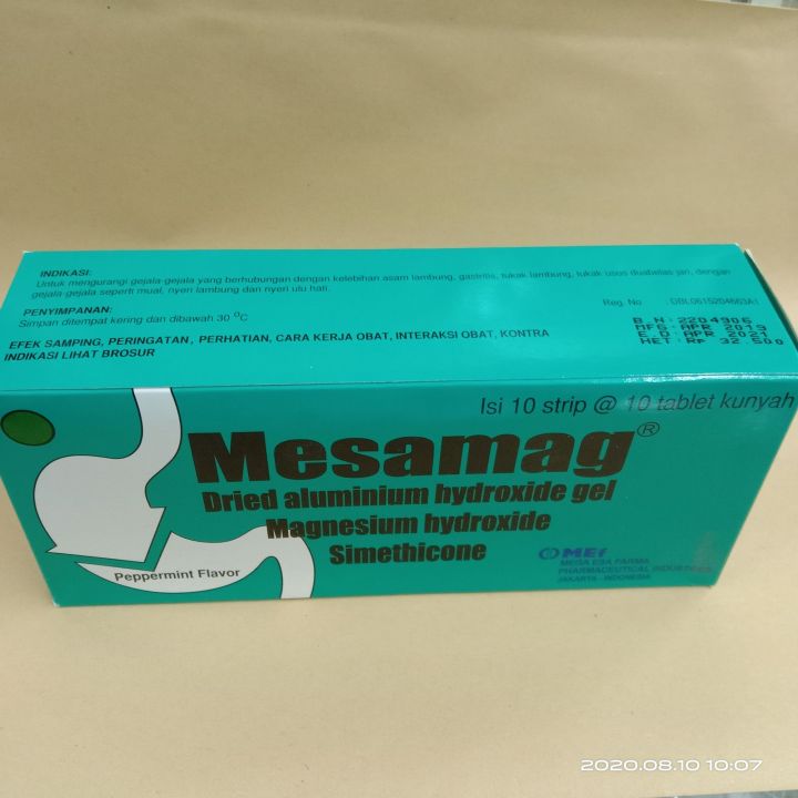 Mesamag tablet isi 10 strip | Lazada Indonesia