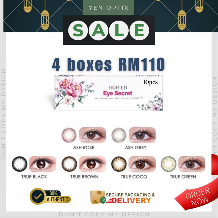 Horien Eye Secret Daily Color Contact Lenses 10PSC/Box | Lazada