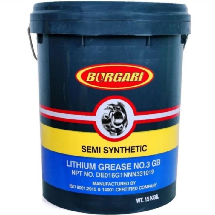 Grease/Gemuk BURGARI LITHIUM No. 3GB 15kg Kuning Transparan/Pelumas ...