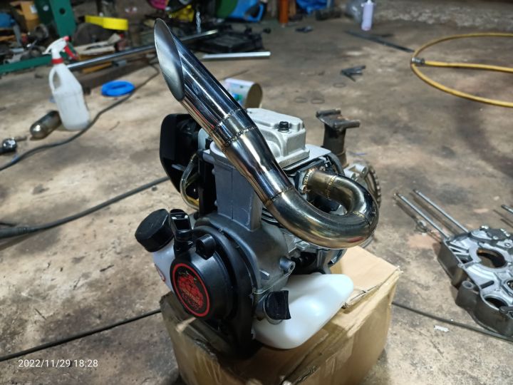 ท่อไอเสียgx35 ท่อไอเสียเครื่องตัดหญ้าgx35 ท่อดัง ท่อลั่นสนั่นทุ่ง ...