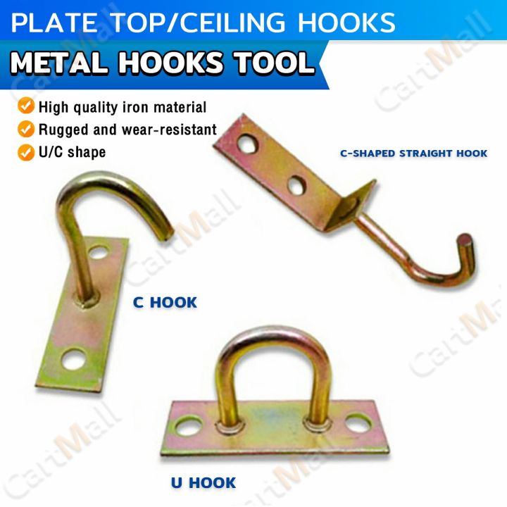 Metal Hooks Tool Fan Ceiling Wall Mounting Ceiling Hooks Wall fixing ...