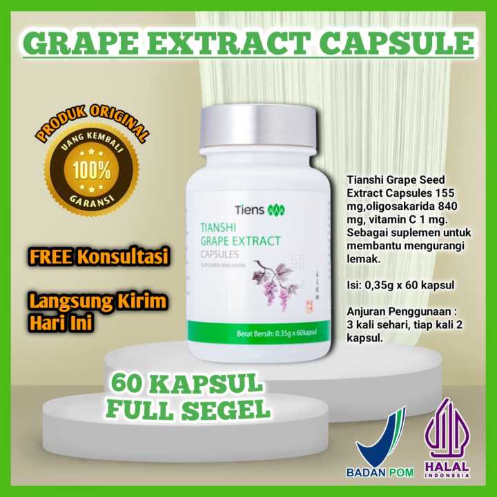 Grape Ekstra Tiens | Vigor Tianshi | Obat Benjolan | Stroke | Pembuluh Darah Jantung ...