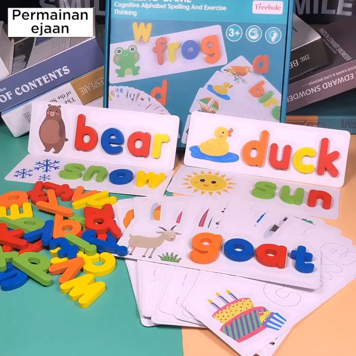 Beringin Toys Mainan Edukasi Anak Puzzle Kayu Abjad Alphabet ABC ...