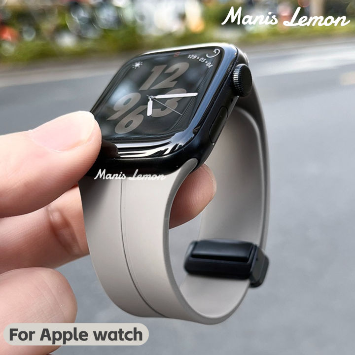 Manis Lemon สายนาฬิกาข้อมือ Magnetic for Apple Watch band Serie 10 9 8 ...