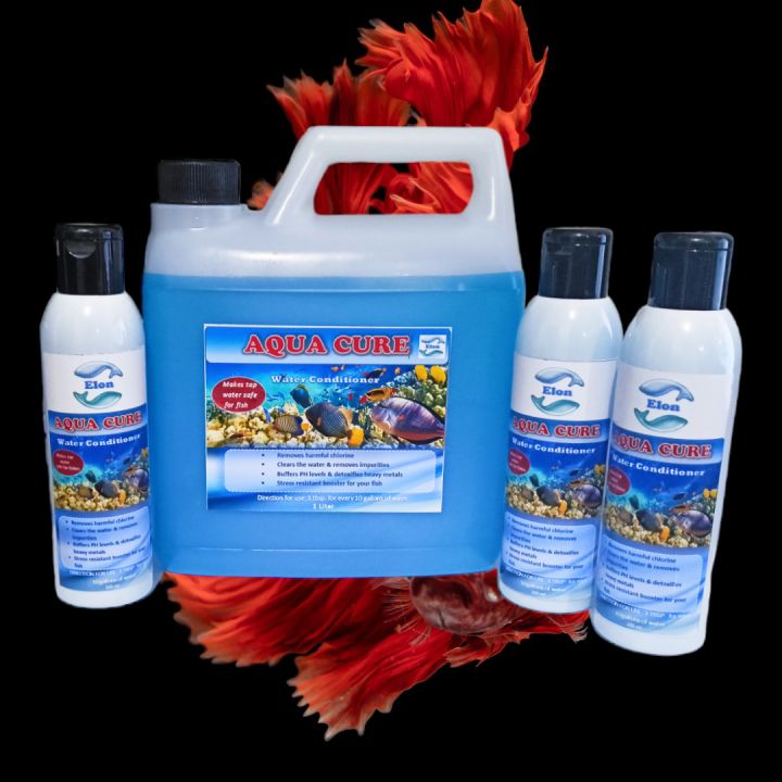 2in1 AQUA CURE WATER CONDITIONER AND ANTI-CHLORINE 100ml / 1Liter ...
