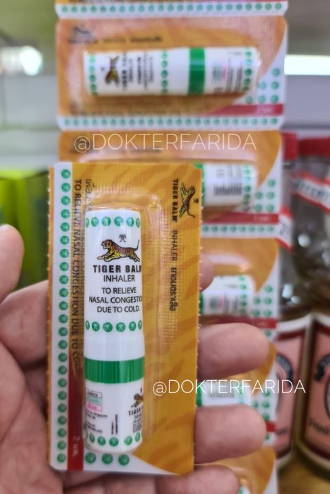 Tiger Balm Inhaler 2 in 1 Original Thailand - Inhaler Minyak Angin ...