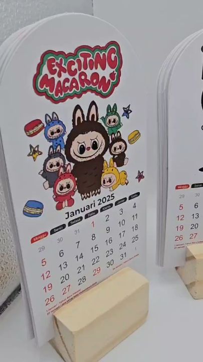 Kalender meja standing - desk callendar - kalender mini standing ...