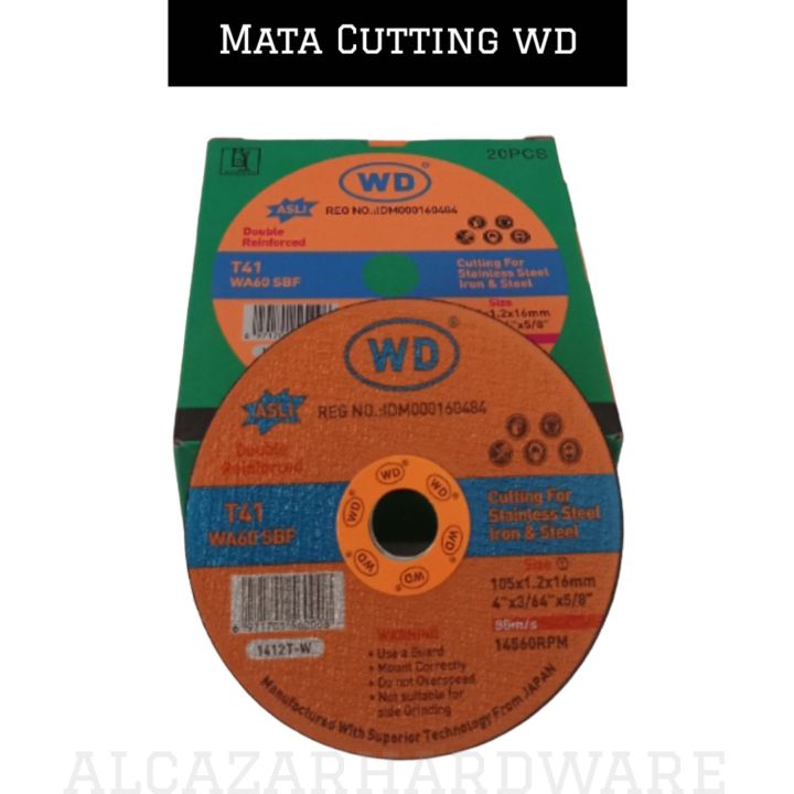 Cutting Potong Gerinda Disc Wd 4" T41 WA60 Sbf | Lazada Indonesia