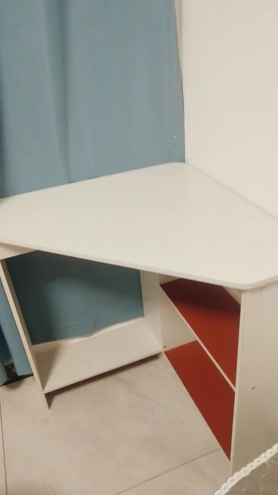Corner Desk Office Table Triangular learning desk Computer Desk ...