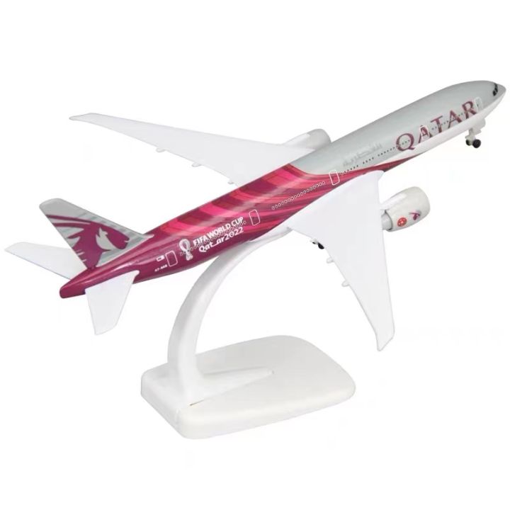 20cm AIR QATAR Airways Boeing 777 Airplane Model Alloy Metal Diecast ...