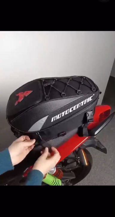 Motorcycle Tail Bag Multifunction Motorcycle Back Seat Bag Racing ...