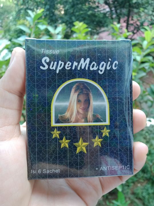 100% ORIGINAL SUPER MAGIC ANTISEPTIC TISSUE FOR MEN NEW PACKAGING ...