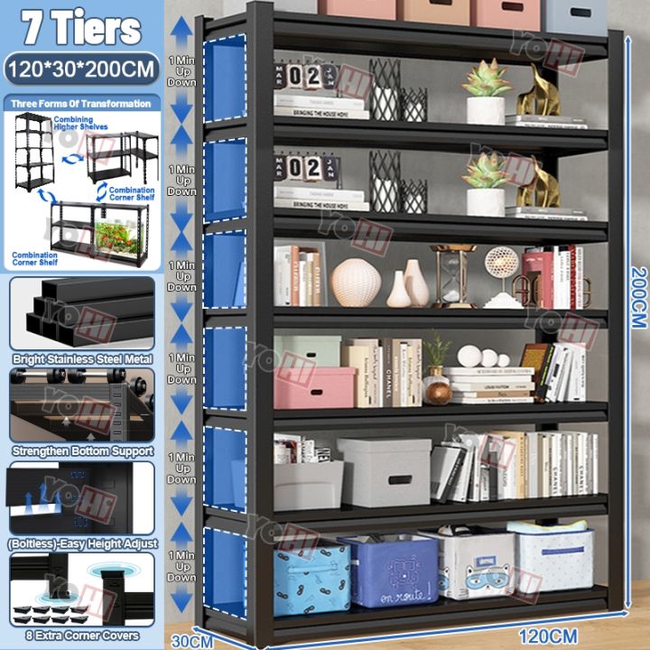 【Customizable 120*30*200CM】3/4/5/6/7 Layers Adjustable Heavy Duty ...