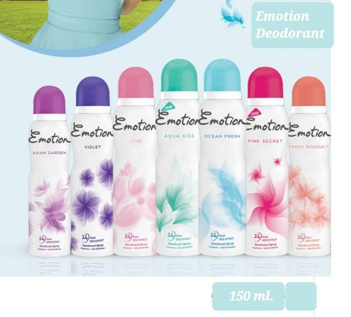 สเปรย์ระงับกลิ่นกาย อิโมชั่น ดีโอโดเรนท์ Emotion Deodorant Spray 150 ml ...
