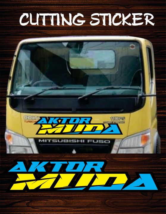 CUTTING STICKER TULISAN AKTOR MUDA | Lazada Indonesia