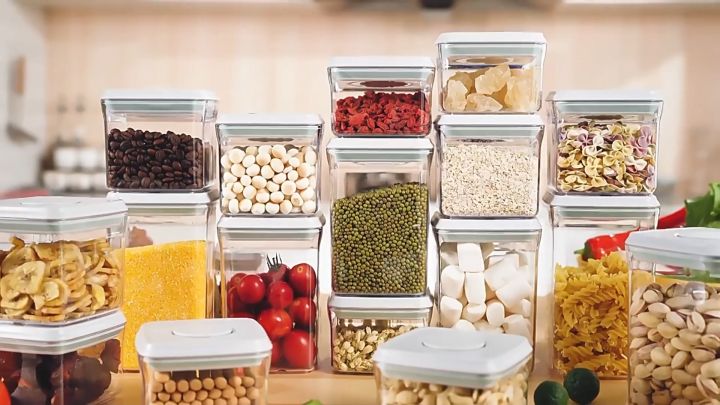 Ankou Food Seal Storage Container Jar Press Type Food Grade Moisture ...