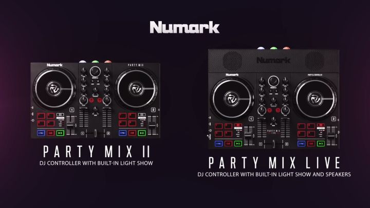 Numark Party Mix Live เครื่องเล่น DJ Controller มาพร้อมกับ LED Light และลำโพงในตัว (ProPlugin ...