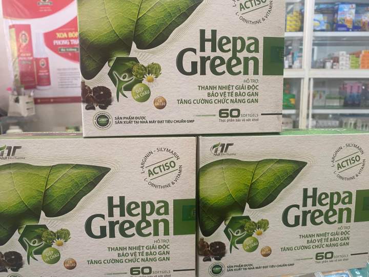 Bổ Gan hạ men gan Hepa Green hộp 60 viên | Lazada.vn