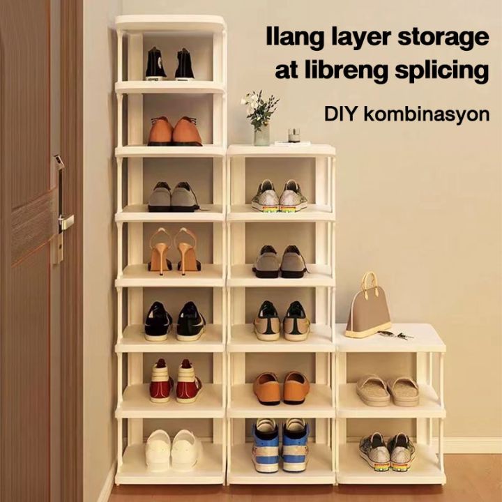 Shoe Shelf Layered Partition Multilayer Household Simple Storage ...