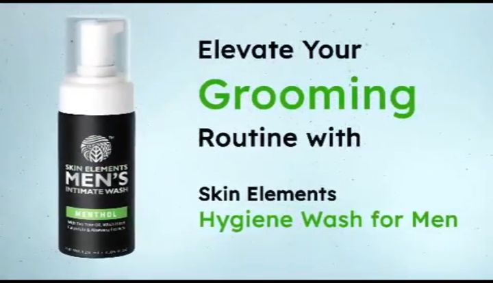 Skin Elements Intimate Wash for Men with Menthol | pH Balanced Foaming ...