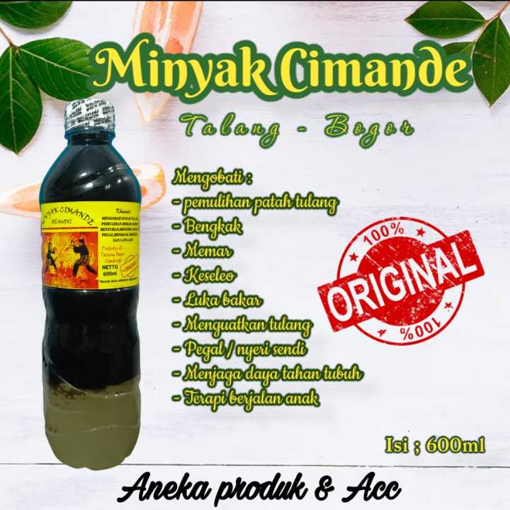 minyak cimande asli kemasan jumbo 600ml | Lazada Indonesia