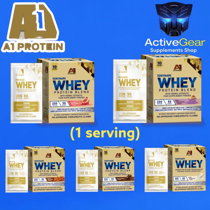 A1 Protein BenchMark 1 sachet , 5 Flavor Available | Lazada PH