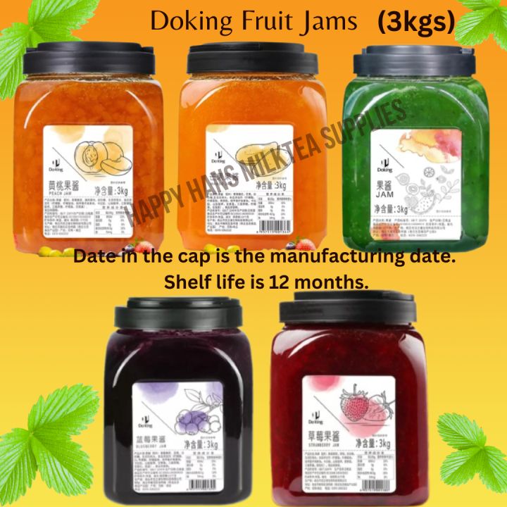 Doking Fruit Jams Strawberry Blueberry Kiwi Mango Peach 3kgs | Lazada PH