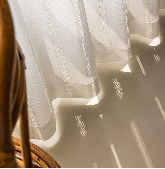 2024 White Sheer Curtains 30% Sunblock Windows Curtain Soft and Smooth ...