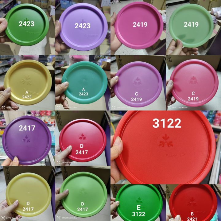 💖💖 Tupperware Spare Part One Touch Seal / Cover (1pc) | Lazada