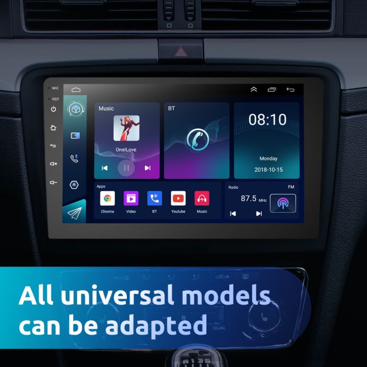 ESSGOO 4+64GB Carplay Android Auto AHD 7"/9"/10" IPS Screen Car Player 2 Din Multimedia MP5 ...