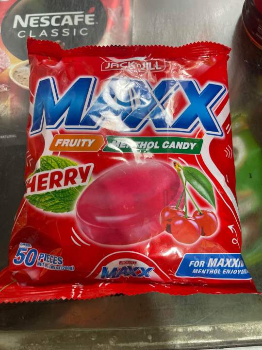 Maxx Menthol Candy Cherry 50 pcs 200g | Lazada PH