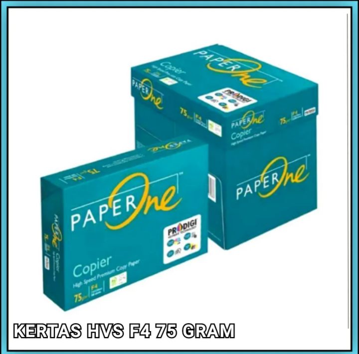 Kertas HVS F4 Paper One 75gram ( 1 Dus isi 5 Rim ) | Lazada Indonesia
