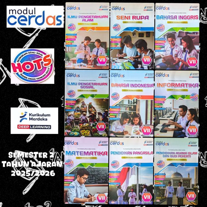 2025-2026 LKS Modul Cerdas Modul Kelas 7 Semester 2 SMP MTs Kurikulum Merdeka edisi terbaru ...