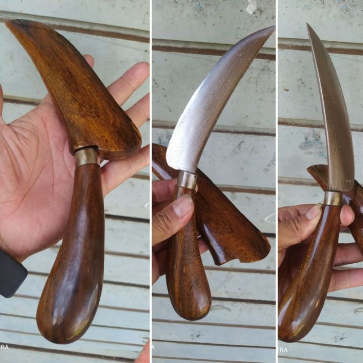 Pisau Raut Ukir Sisit Baja Per Kayu Johar Super | Lazada Indonesia