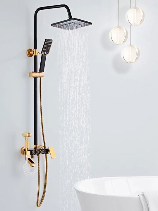 Shower Kamar Mandi 4 Dalam 1 Set Shower Dengan Faucet Sprayer Faucet ...